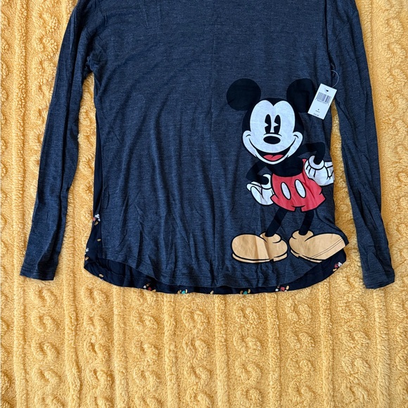 Disney | Tops | Disney Black Long Sleeve Tee With Iconic Print | Poshmark